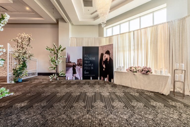 Riverside Signature – Hall entrance with backdrop and table | Riverside ...